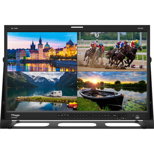 24" 4K/UHD 12G-QUAD MULTI VIEW MONITOR WITH 3840X2160 LCD PANEL